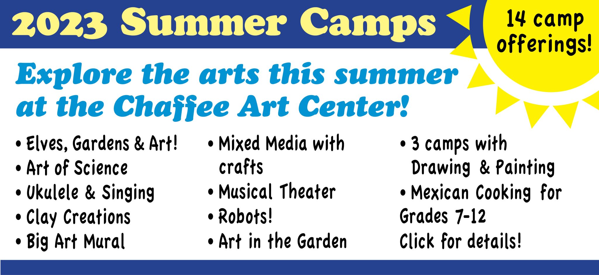 2023 Summer Camps – Chaffee Art Center